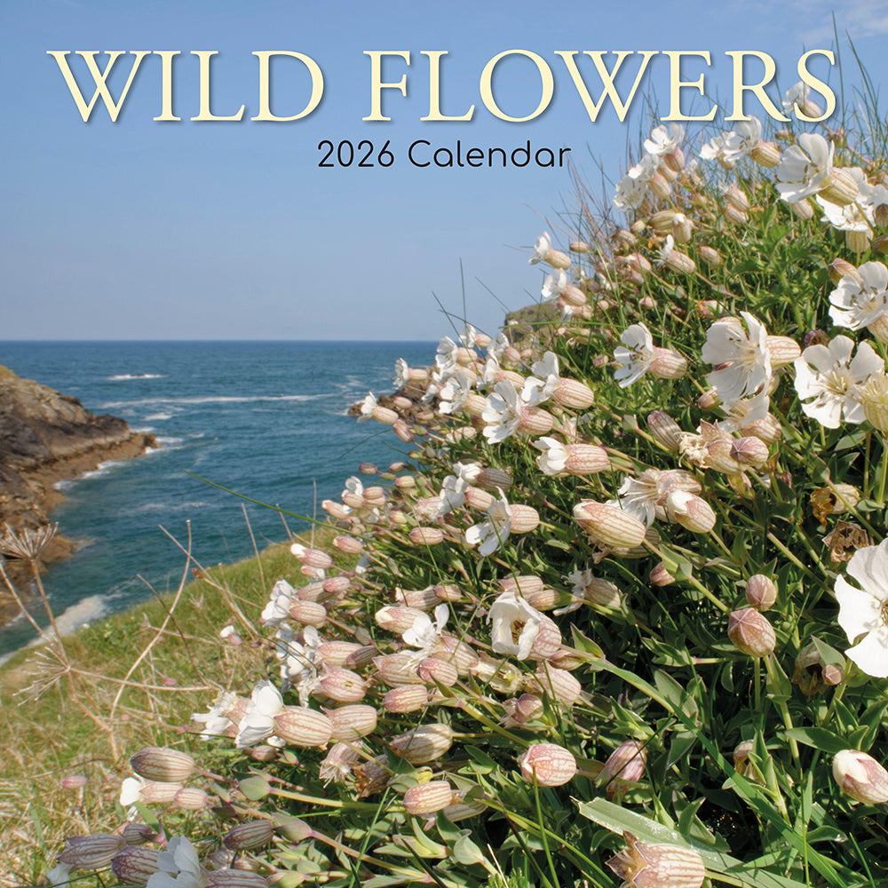 Wild Flowers Square Wall Calendar 2026 – Bricknells