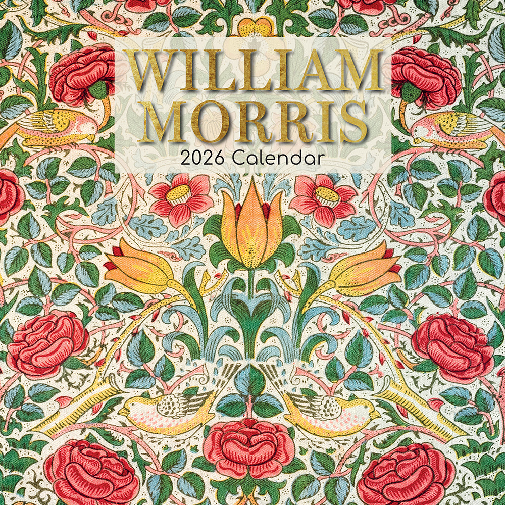 William Morris Square Wall Calendar 2026 – Bricknells